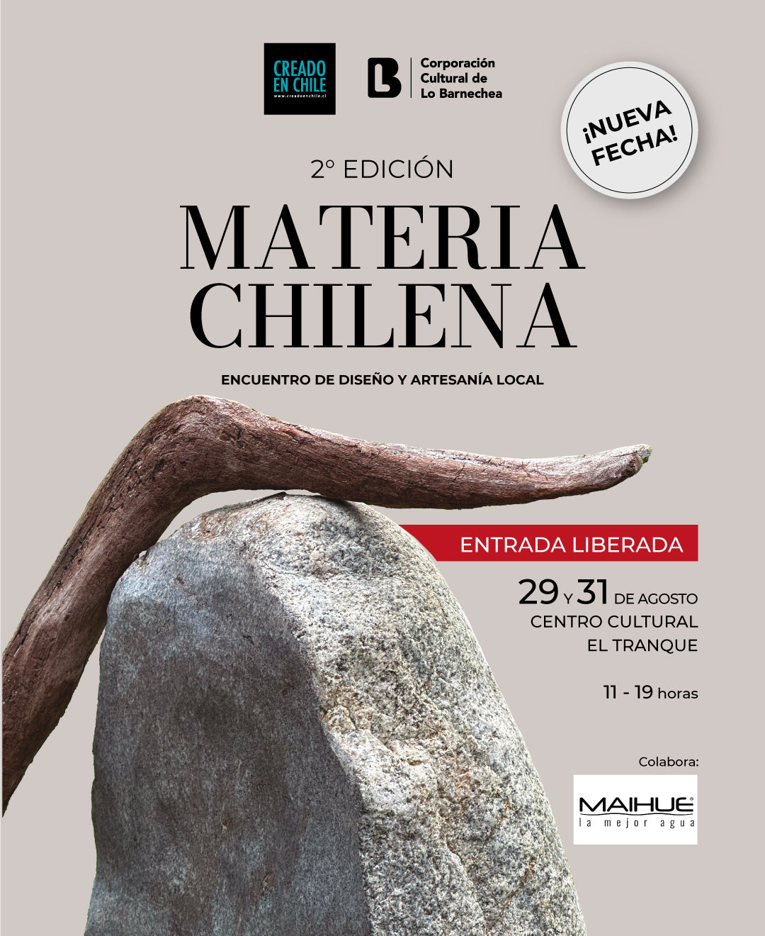 Materia Chilena ll edición - 29 AL 31 DE AGOSTO – Creado en Chile