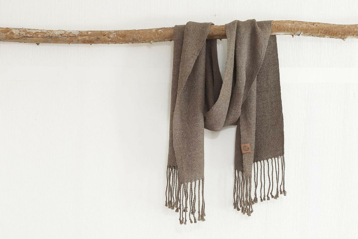 Bufanda alpaca color Rosillo – Creado en Chile