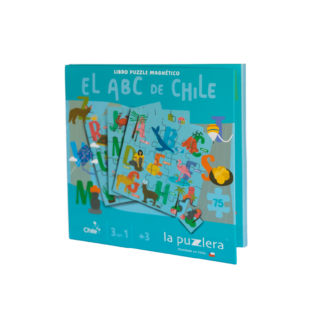 Puzzle Magnetico ABC de Chile 75 Piezas – Creado en Chile