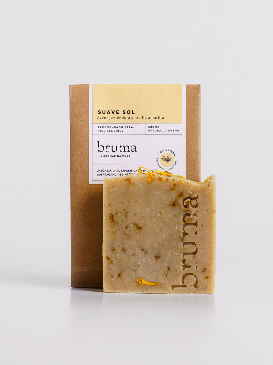 Jabon Suave Sol - Avena, caléndula & arcilla amarilla – Creado en Chile