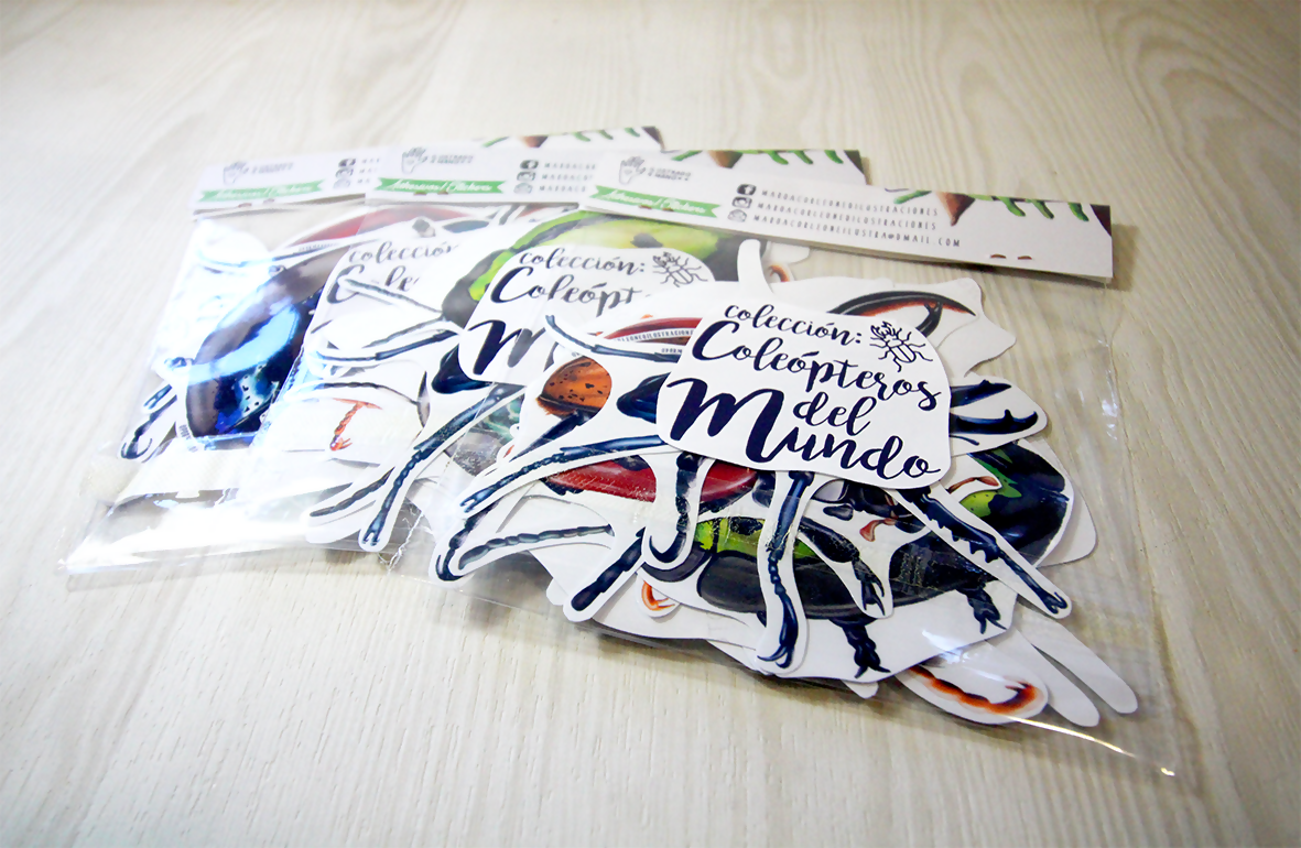 Set de Stickers Grandes Laminados en Frio – Creado en Chile