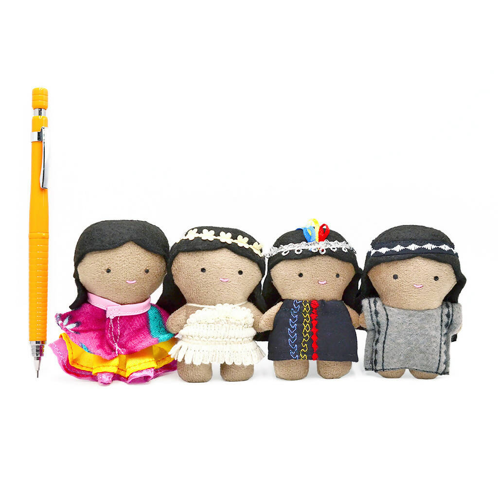 Muñecos MINI NIÑOS DE CHILE (Set de 4 muñecos) – Creado en Chile